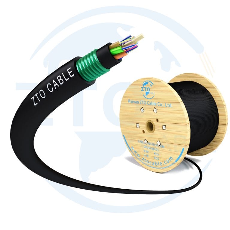 Direct Buried Single Armor Double Jacket Cable GYFTY53 - ZTO